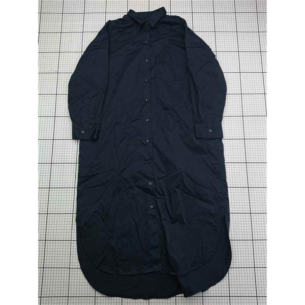管理番号： 160323002826520260403ベースB/K付属品： 無<br>採寸はAIが1cm各の格子背景で行っております。素材： 画像参照色： ノーク N.O.R.C by the line シャツワンピース ネイビ...
