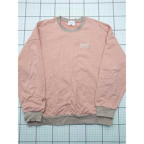 管理番号： 160403001740420260416ベースB/K付属品： 無<br>採寸はAIが1cm各の格子背景で行っております。素材： 画像参照色： エデンエレン EDDEN ELLEN クルーネックスウェット ピンクベー...