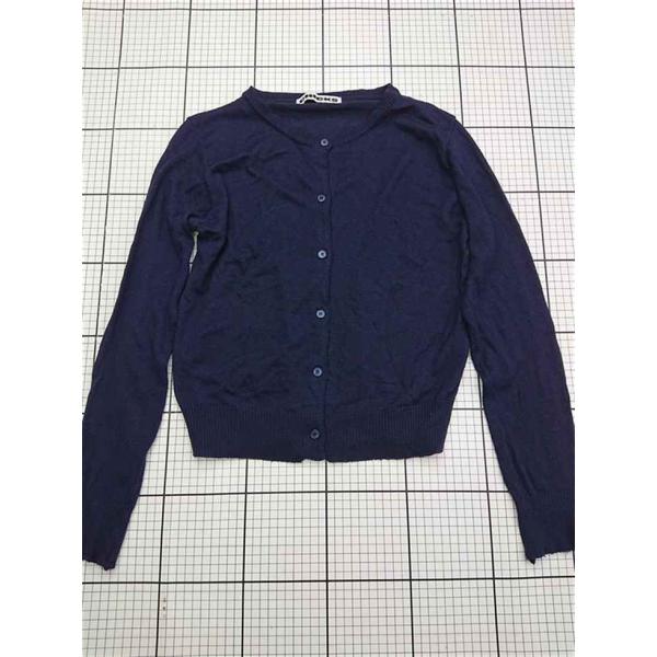 管理番号： 160403002591120260501ベースB/K付属品： 無<br>採寸はAIが1cm各の格子背景で行っております。素材： 画像参照色： チックス CHICKS カーディガン ネイビー系 レディースサイズ： 0...