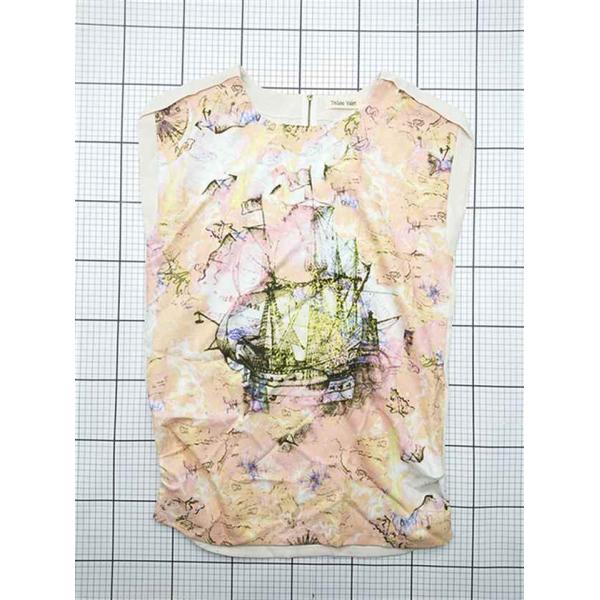 管理番号： 160408000838420260520ベースB/K付属品： 無<br>採寸はAIが1cm各の格子背景で行っております。素材： 画像参照色： ティティレートヴァレット Titilate Valet ノースリーブトッ...