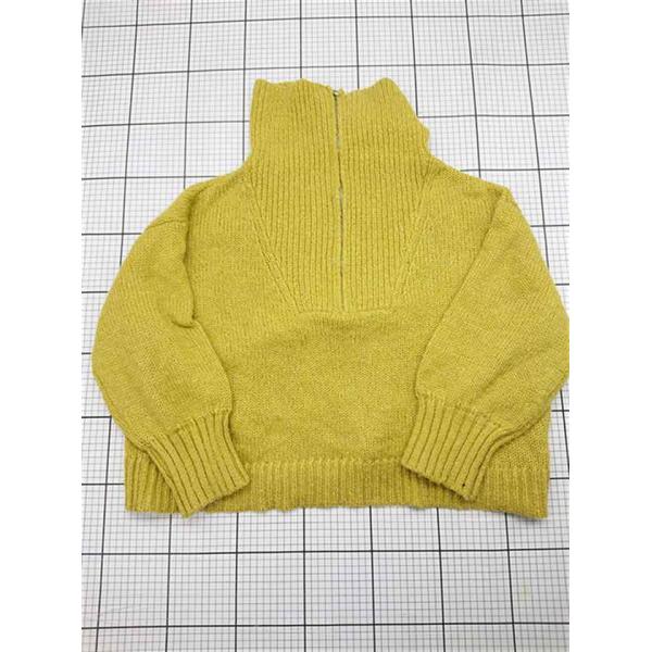 管理番号： 160414001429420260430ベースB/K付属品： 無<br>採寸はAIが1cm各の格子背景で行っております。素材： 画像参照色： ジャバ JaVa ハイネックニットセーター Lサイズ イエロー系 レディ...