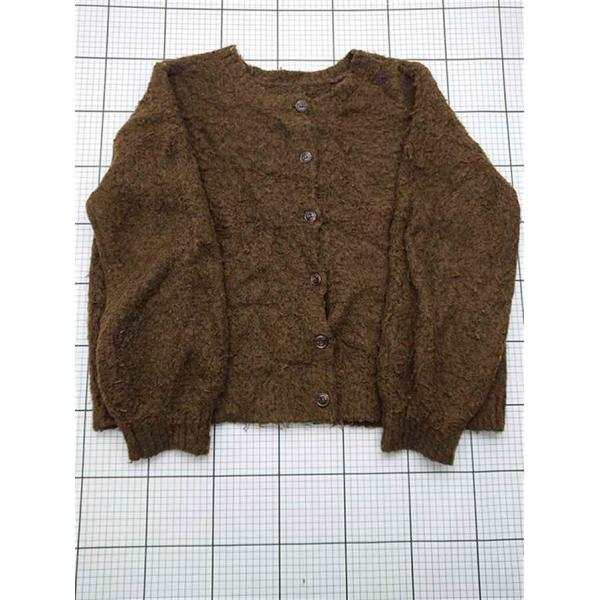 管理番号： 160414001530720260430ベースB/K付属品： 無<br>採寸はAIが1cm各の格子背景で行っております。素材： 画像参照色： ジャバ JaVa レディース カーディガン ブラウン系 XLサイズサイズ...