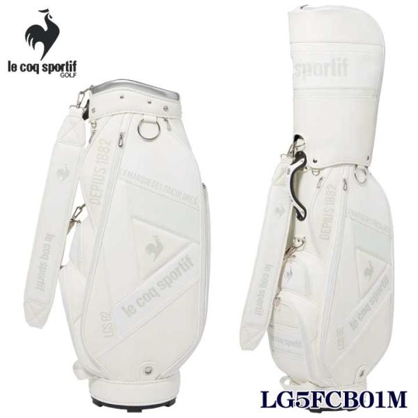ルコックスポルティフ ゴルフ LG5FCB01M ホワイト(WH00) アーカイブデザイン キャディバッグ 9.5型 47インチ対応 le coq sportif GOLF【サイズ】9.5型 47インチ対応 6分割【重量】4.0kg【素材】...