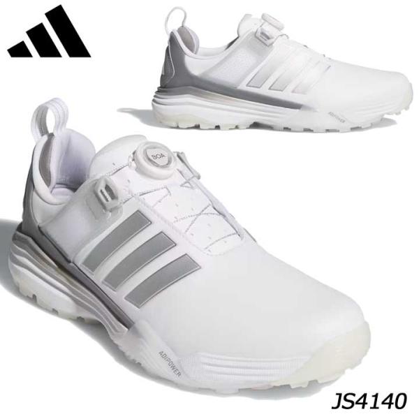 adidas GOLF アディダス OOM30 アディパワー 26 ボア スパイクレス JS4140 ホワイト/シルバー ゴルフシューズ●ワイドフィット●BOAフィットシステム●BOA x パワーバンドの強力なホールド力●防水合成皮革アッパ...