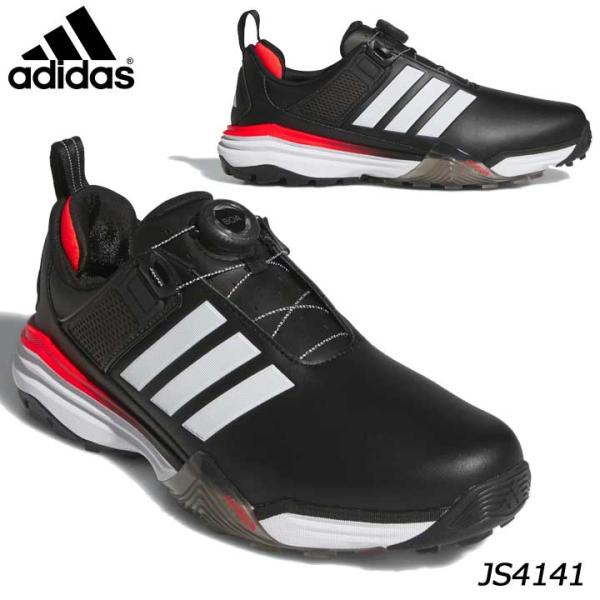 adidas GOLF アディダス OOM30 アディパワー 26 ボア スパイクレス JS4141 ブラック/ホワイト ゴルフシューズ●ワイドフィット<br>●BOAフィットシステム<br>●BOA x パワーバン...