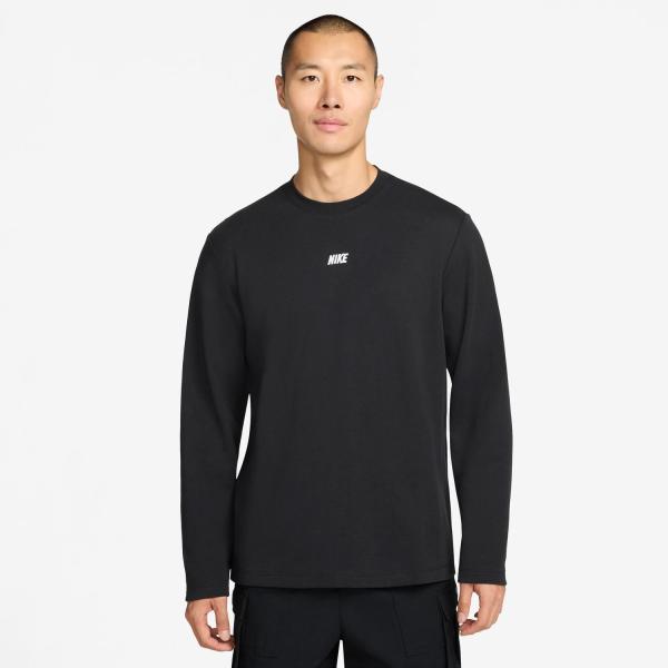 ナイキ ナイキ クラブ ヴァーシティ L/S クルー NJP-IU0793-010 (010)ブラック/(ホワイト)