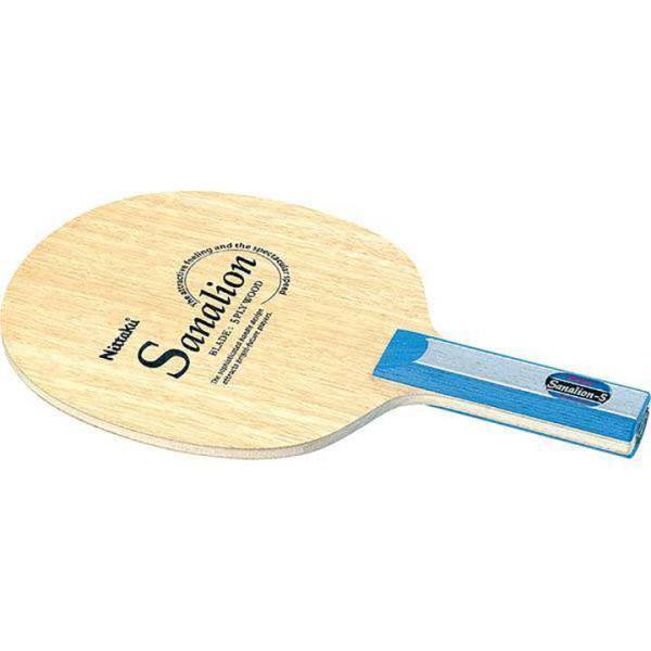 ニッタク サナリオンS ST NTA-NE6776  【特徴】適度な弾みとコントロールの、バランス系オールラウンド。 【素材】木材5枚合板 【サイズ】全長259×幅150mm(グリップ/長さ102×厚さ22mm)