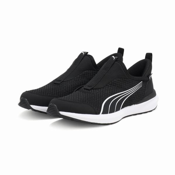 プーマ クルーズ PROFOAM EASE IN JR PMJ-397633-04 (04)PUMA BLACK-PUMA WHITE