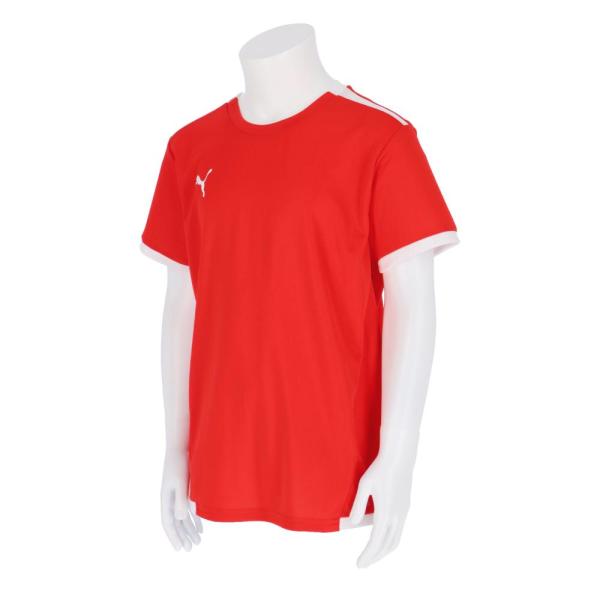 プーマ teamLIGA ゲームシャツ JR PMJ-705144-01 (01)Puma Red-Puma White 【特徴】ピッチの内外を問わず、繊細なメッシュのディテールを備えたクリーンなラインのジャージで、涼しく快適に過ごせます。...