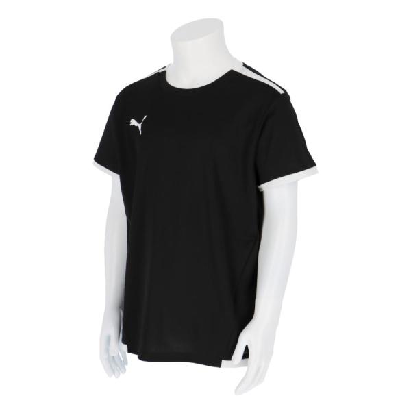 プーマ teamLIGA ゲームシャツ JR PMJ-705144-03 (03)Puma Black-Puma White 【特徴】ピッチの内外を問わず、繊細なメッシュのディテールを備えたクリーンなラインのジャージで、涼しく快適に過ごせま...