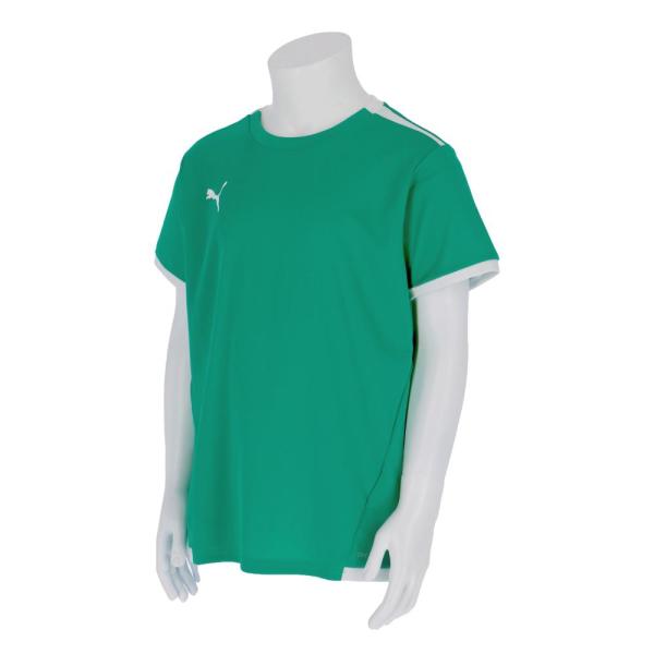 プーマ teamLIGA ゲームシャツ JR PMJ-705144-05 (05)Pepper Green-Puma White 【特徴】ピッチの内外を問わず、繊細なメッシュのディテールを備えたクリーンなラインのジャージで、涼しく快適に過ご...