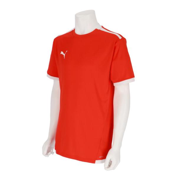 プーマ teamLIGA ゲームシャツ PMJ-705150-01 (01)Puma Red-Puma White 【特徴】ピッチの内外を問わず、繊細なメッシュのディテールを備えたクリーンなラインのジャージで、涼しく快適に過ごせます。PUM...
