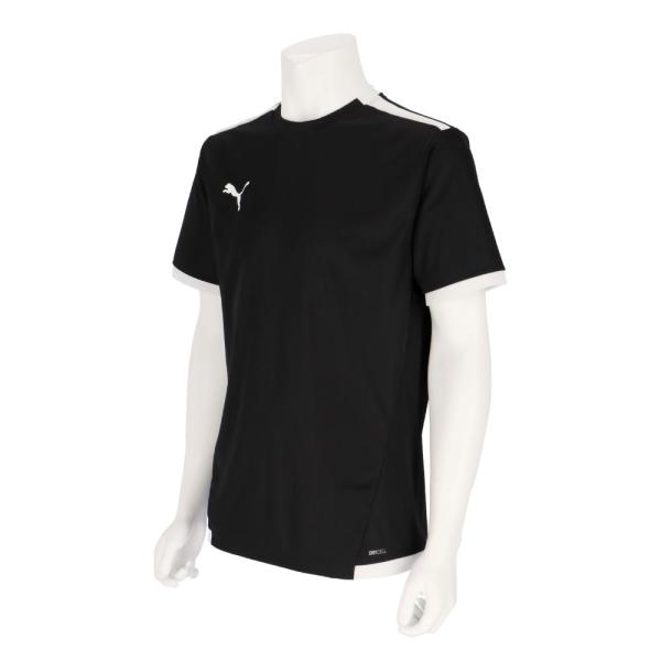 プーマ teamLIGA ゲームシャツ PMJ-705150-03 (03)Puma Black-Puma White 【特徴】ピッチの内外を問わず、繊細なメッシュのディテールを備えたクリーンなラインのジャージで、涼しく快適に過ごせます。P...