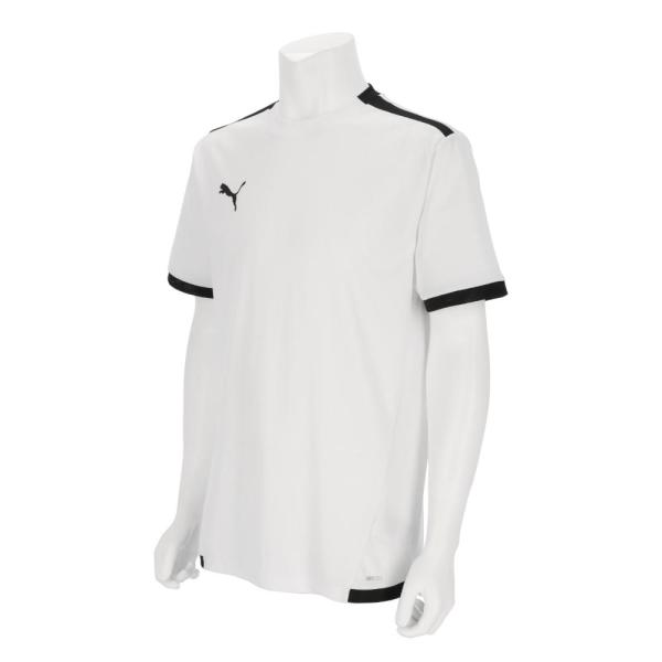 プーマ teamLIGA ゲームシャツ PMJ-705150-04 (04)Puma White-Puma Black 【特徴】ピッチの内外を問わず、繊細なメッシュのディテールを備えたクリーンなラインのジャージで、涼しく快適に過ごせます。P...