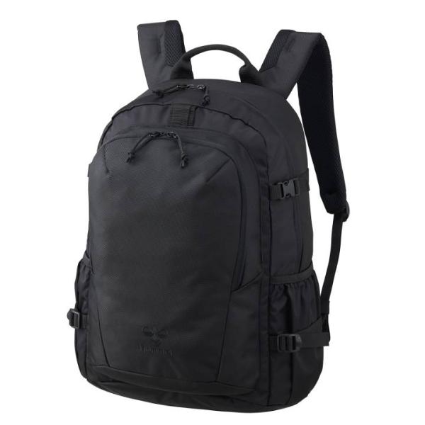 ヒュンメル BACKPACK 25 SSK-HFB6160-90 (90)BLACK 【特徴】光沢感のあるツイル素材と耐久性の高い1680Dのポリエステル素材を組み合わせた25Lサイズのバックパック。小物の仕分けに便利なオーガナイザーを搭載...