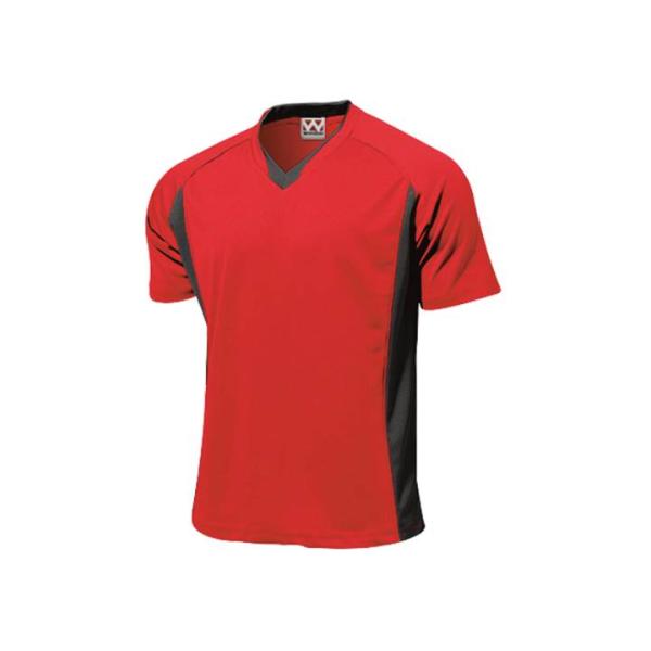 ウンドウ ベーシックサッカーシャツ WUN-P1910-0011 (0011)レッド 【特徴】吸汗速乾 【素材】ポリエステル100% 【サイズ】S〜XXL