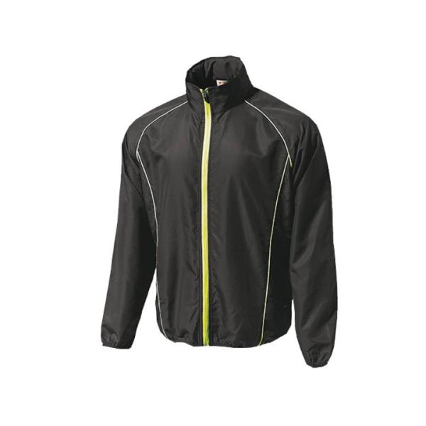 ウンドウ ウォームアップウィンドブレーカージャケット WUN-P4800J-0087 (0087)黒x蛍黄 【特徴】撥水性・防風 【素材】ポリエステル100% 【サイズ】110〜150
