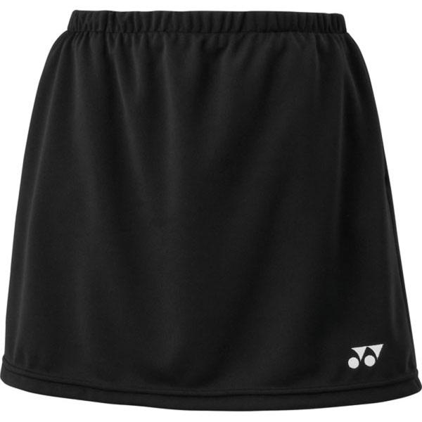 ヨネックス スカート YNX-26170-007 (007)ブラック 【特徴】日本バドミントン協会審査合格品 【素材】[身頃]ポリエステル100% [インナースパッツ]ポリエステル80%・ポリウレタン20% 【サイズ】SS〜XO