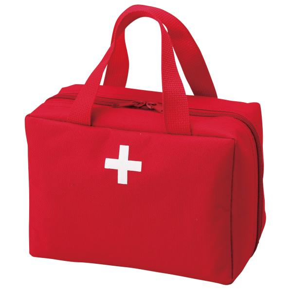 小型バッグで携帯できる本格的な救急バッグ商品サイズ（mm)：　100×230×155(救急バッグ)外装サイズ（mm）：　袋入(200×250×45)重量（g）：　163内容：　・救急バッグ材質・成分：　救急バッグ(ポリエステル)その他：　