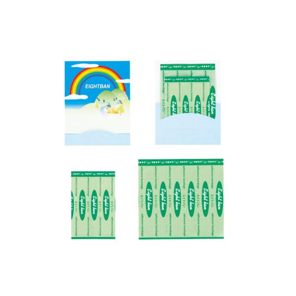 エイトバンM×３枚、S×２枚のセット外装サイズ（mm）：　70×90重量（g）：　5