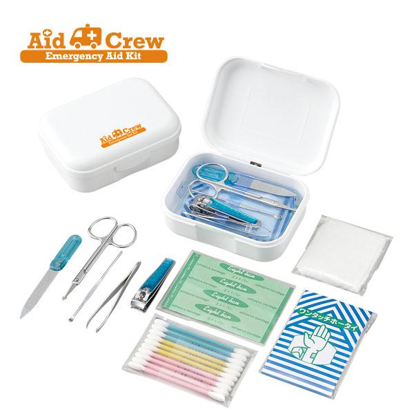 ９種類のアイテムが入ったコンパクトで実用的な救急セットです。キズテープ 医療機器届出番号 27B3X00138000001本体サイズ；　W110 x D80 x H40 mm包装；　化粧箱入箱サイズ；　W82 x D42 x H110 mm...