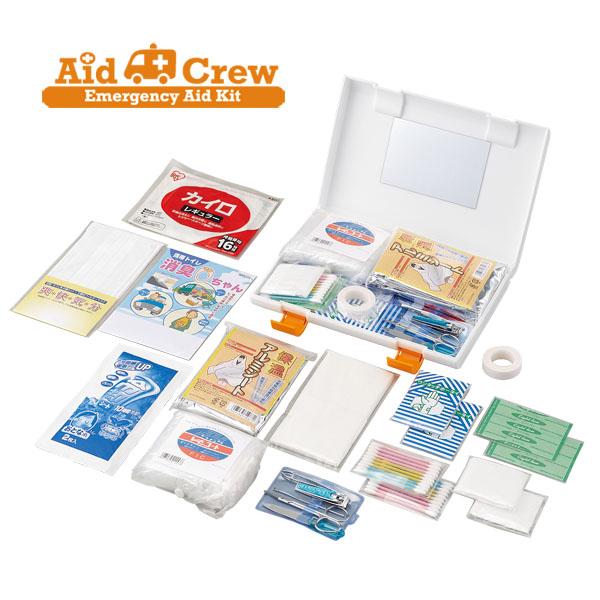 １7種類のアイテムが入った実用的でボリュームたっぷりの救急セットです。キズテープ 医療機器届出番号 27B3X00138000001本体サイズ；　W250 x D180 x H45 mm包装；　化粧箱入箱サイズ；　W181 x D49 x ...