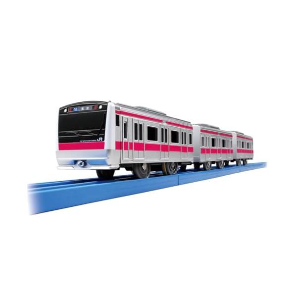 限定車両プラレール E233系京葉線 Ｅ２３３系はＪＲ東日本の通勤・近郊型電車の標準車両としてＥ２３１系の技術を踏襲しつつ、信頼性を高めた一般型電車です。 京葉線は東京都の東京駅から千葉県の蘇我駅を結ぶ路線で、Ｅ２３３系は２０１０年に投入さ...