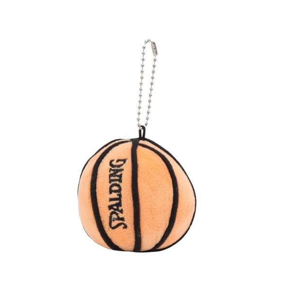 柔らかな手触りが特徴のバスケットボール型ぬいぐるみキーチェーン。