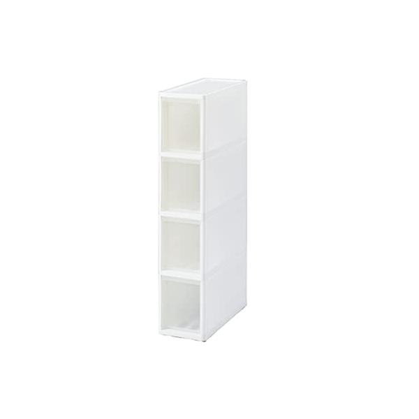 本体サイズ:18×40×85cm本体重量:3.9kg生産国:日本仕様:本体底面コロ(半埋込型)2個付素材・材質:天板、枠、引き出し、コロ/ポリプロピレン 組立:不要