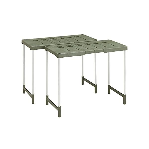 製品サイズ / 幅76.5~92×奥行37×高さ63・68cm(1台あたり)耐荷重 / 20kg(1台あたり)材質 / 棚板・補強脚:ポリプロピレン・ポリエチレン、パイプ:スチール(ポリプロピレンコーティング)原産国 / 日本【伸縮幅は76...