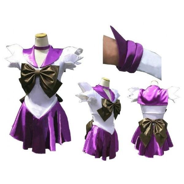 [ 商品名 ]コスプレ衣装　美少女戦士 セーラーサターン 土萌 ほたる　コスチューム劇場版AK031F/代引不可AK031F    [ セット内容 ]ワンピース/手袋/蝶結び    「記載のないアクセサリー、小物等は付属しません」[ カラー...