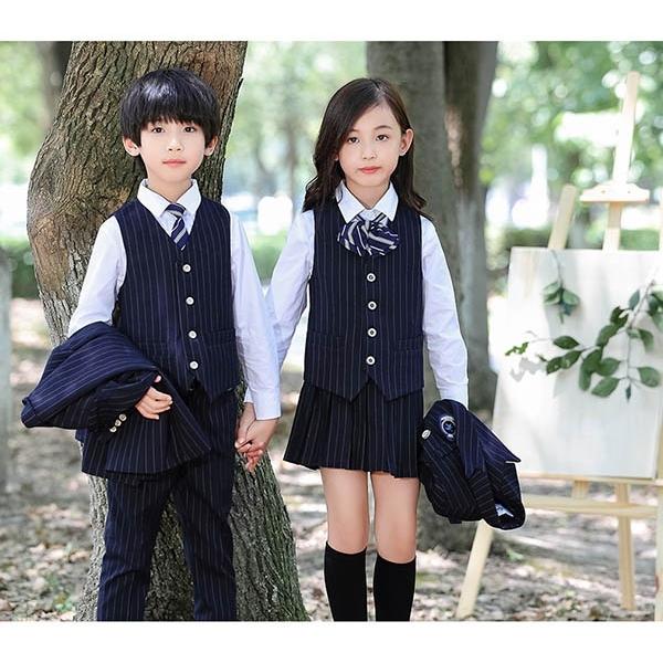 学生服 上下セット 韓国風 キッズスーツ 女子 男子 子供服 スクール服