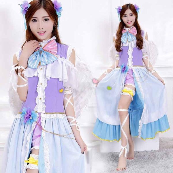 [ 商品名 ]園田海未 コスプレ衣装 バレンタインデー ホワイトデー エンゼル 覚醒版 ラブライブ！ LOVE LIVE! 覚醒版 園田海未 コスプレ衣装la175ze[ セット内容 ]ワンピース/パンツ/髪飾り/腰飾り/ネクタイ/腕飾り/...