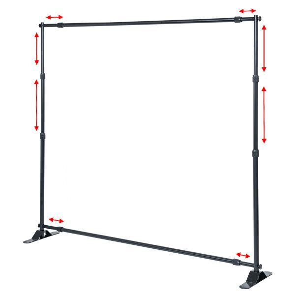 ■個人宅へは配送できません。店舗名か法人名が必須です。個人事業主でも大丈夫です。また、沖縄、離島へは配達できない商品です■バナーは付属しません■ハイクオリティーモデル極太パイプ使用で安定感抜群。幅、高さが最大2m40cmまで自由に調節可能■...