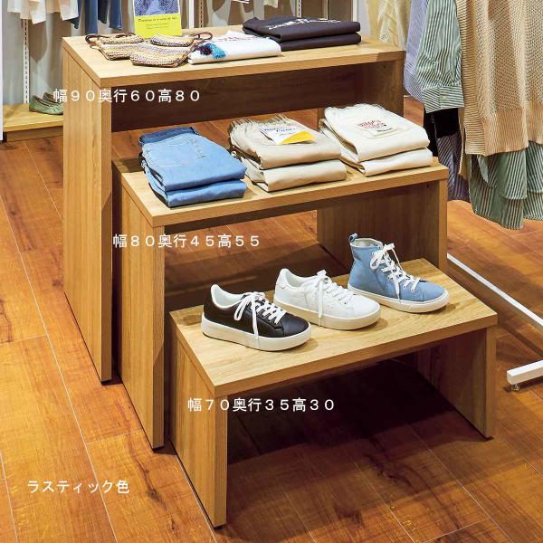 小29980円。中39980円。大52000円。写真には3点重ねて写っていますがバラ売りです。サイズにより価格は異なります。木製低圧メラミン化粧板。天板厚26mm共通。(小)幅70×奥行35×高さ30cm。(中)幅80×奥行45×高さ55c...