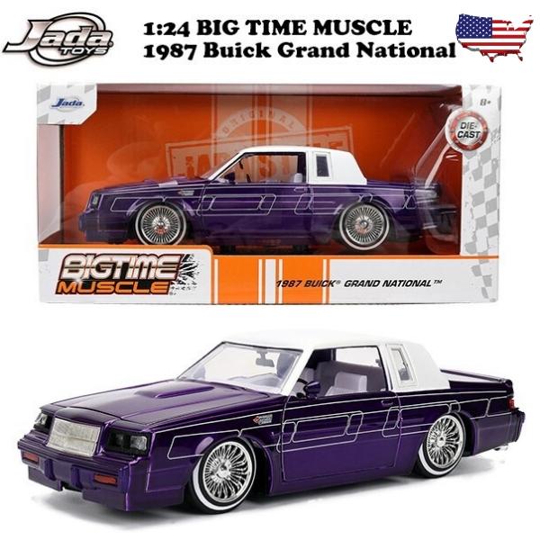 アメリカ直輸入！JADA TOYS「BIG TIME MUSCLE」シリーズアメリカの人気ミニカーメーカーJADA TOYS（ジャダトイズ）より、 迫力あるスタイルで人気の1987 Buick Grand National（ビュイック グラ...