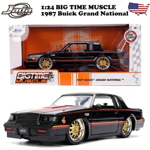 アメリカ直輸入！JADA TOYS「BIG TIME MUSCLE」シリーズアメリカの人気ミニカーメーカーJADA TOYS（ジャダトイズ）より、 迫力あるスタイルで人気の1987 Buick Grand National ビュイック グラ...