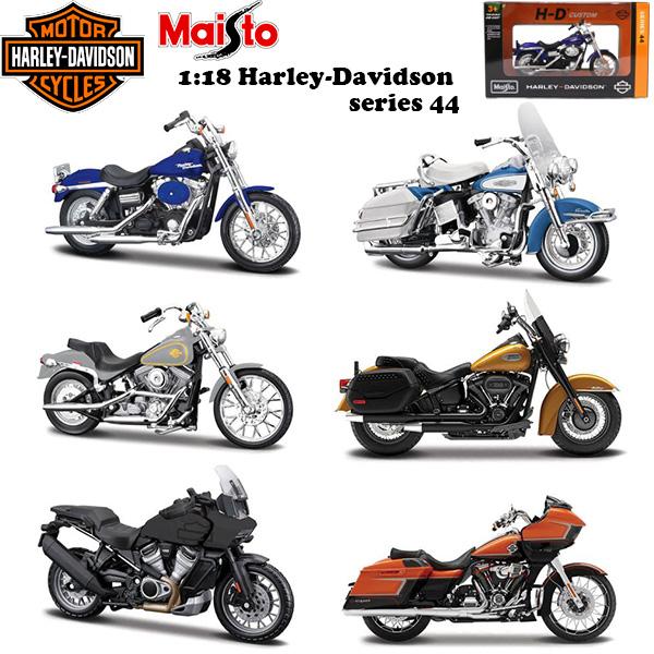 【Maisto】1:18 HARLEY-DAVIDSON バイクミニカー シリーズ44｜ダイキャストモデル・ライセンス公認世界中のバイクファンを魅了する「HARLEY-DAVIDSON（ハーレーダビッドソン）」を、リアルに再現したMaist...
