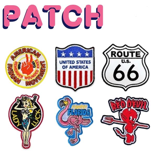 アメリカンカンパニー キャラクターのワッペンアイロンがあれば誰でも簡単にリメイクが楽しめる！大人気の『Vintage Wappen』にアメリカン スタイルにピッタリな新柄が登場致しました！お手持ちのシャツ・ジャケット・ジーンズなどの洋服、バ...