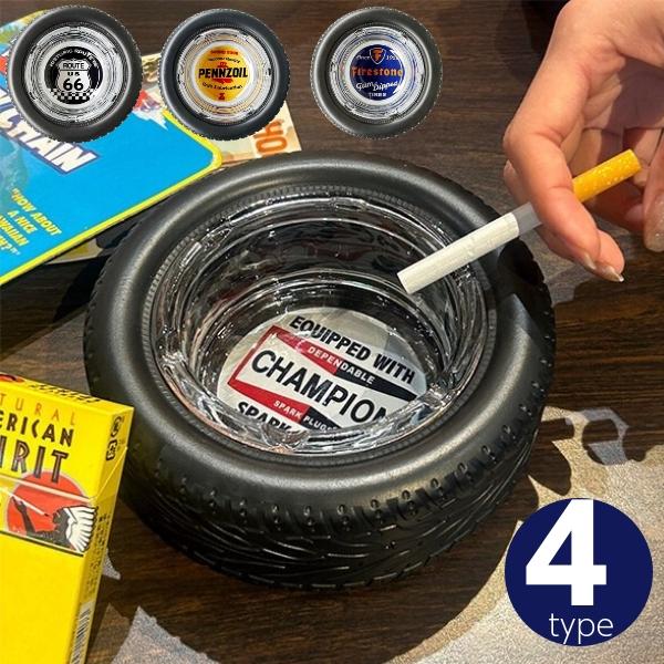 リアルなタイヤデザイン！タフでクールな灰皿アメリカのガレージやダイナーに置いてありそうな『TIRE ASHTRAY』が入荷致しました！古き良きアメリカのモーターロゴ4種をラインナップ。無骨でカッコいいタイヤ型灰皿はヴィンテージ好きの心をくす...