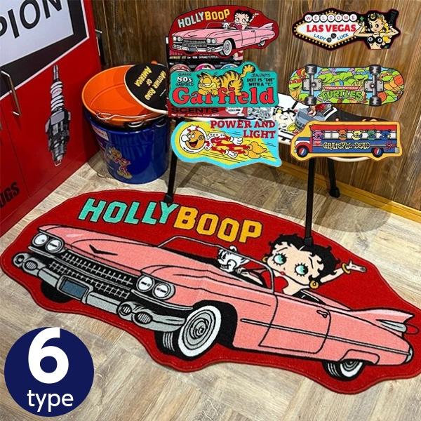 キッチンやお部屋を、一気にアメリカン空間へ！人気キャラクターたちを大胆にデザインした『AMERICAN KITCHEN MAT』シリーズに、新柄が登場！ベティ・ブープ、ガーフィールド、ティーンエイジ・ミュータント・ニンジャ・タートルズ など...