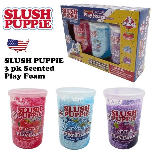 アメリカ直輸入 Slush Puppieの香付きプレイフォーム３個セット ライセンス商品【Slush Puppie/スラッシュパピー】の香り付きプレーフォーム3個セットです。スラッシュパピーは、1970年に子供も安心して飲めるフローズン非炭...