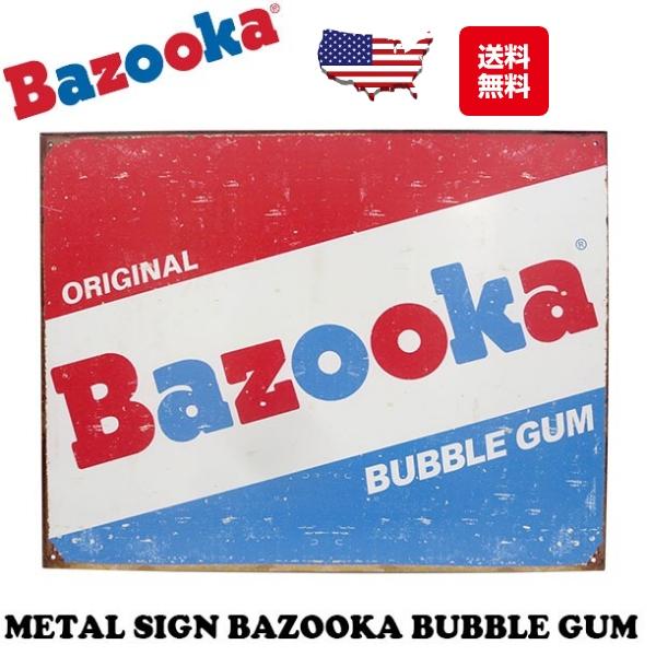 商品説明:アメリカ直輸入 BAZOOKAのブリキ看板 ライセンス商品BAZOOKAのメタルサインです♪バズーカ バブルガムは、ニューヨーク州ブルックリンのTopps Companyによって1947 年に販売されました。『BAZOOKA / ...