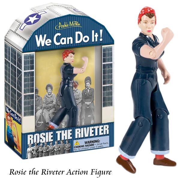 ★アメリカ直輸入★ROSIE THE RIVETE フィギュア★We Can Do It !戦時中のアメリカでプロパガンダに使われたポスター ・ イメージ "We Can Do It!" でお馴染みの工場や造船所で働く女性アイコン的存在 「...