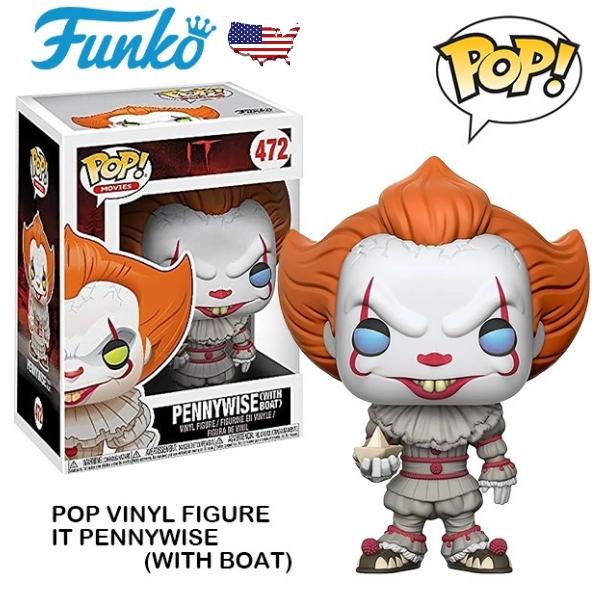 アメリカ直輸入FUNKOのPOP映画イットペニーワイズのフィギュアアメリカの TOY メーカー FUNKO からムービーシリーズのビニールフィギュア♪POP! 特有のデフォルメされたデザインがとっても Cute な【IT ペニーワイズ】です...