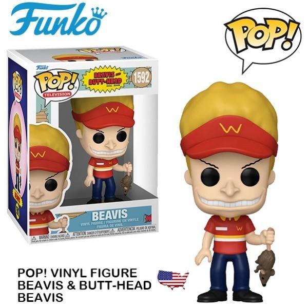 アメリカン直輸入ファンコポップビーバス＆バットヘッド ビーバスのフィギュアアメリカの TOY メーカー FUNKO のからテレビジョンシリーズのPOPビニールフィギュアです。POP! 特有のデフォルメされたデザインがとっても Cute なビ...