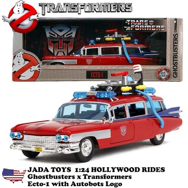 アメリカ直輸入 ゴーストバスターズ ＆トランスフォーマーのミニカー JADA TOYS　『ゴーストバスターズ』に登場したECTO-とトランスフォーマーのコラボミニカーです。1：24スケールで細かいところまでリアルに再現されていますよ♪実際に...