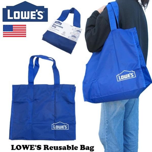 【LOWE'S】リユーザブルバッグ｜大容量 エコバッグ ナイロン アメリカ雑貨 ロウズ■ アメリカ第2位のホームセンター「LOWE'S」公式デザイン■ 大容量＆軽量で毎日使えるエコバッグ軽量なナイロン素材を使用しながら、しっかり大容量。お買...