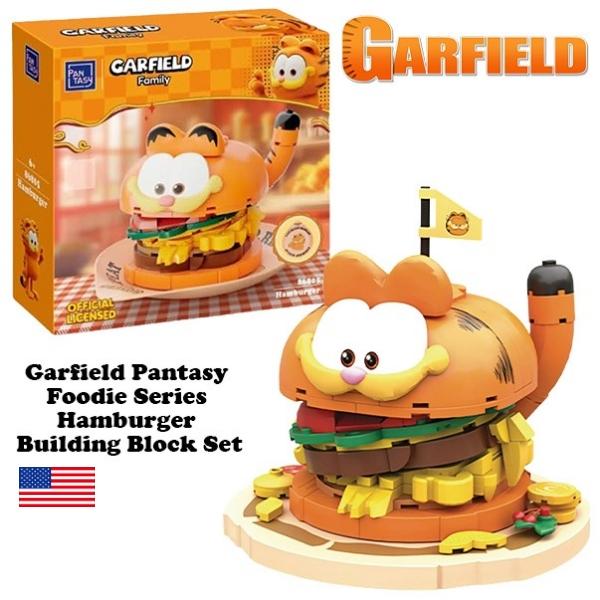 世界中で愛される人気キャラクター『ガーフィールド（Garfield）』が、おいしそうなハンバーガーをモチーフにしたブロックセットになって登場！アメリカ直輸入のPANTASY公式ライセンス商品です。食いしん坊でおなじみのガーフィールドが、ハン...