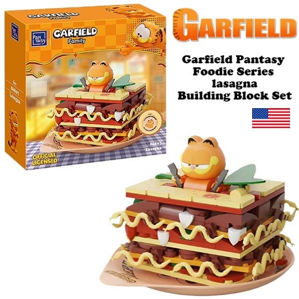 世界中で愛される人気キャラクター『ガーフィールド（Garfield）』の大好物「ラザニア」が、かわいい組み立てブロックになって登場！アメリカから直輸入したPANTASY公式ライセンス商品です。ラザニアの上からガーフィールドが顔をのぞかせるユ...